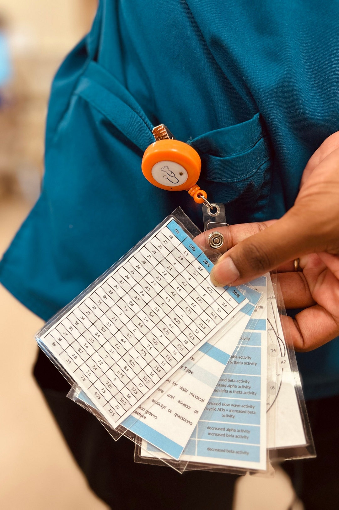 EEG Tech Badge Reference Cards - Etsy