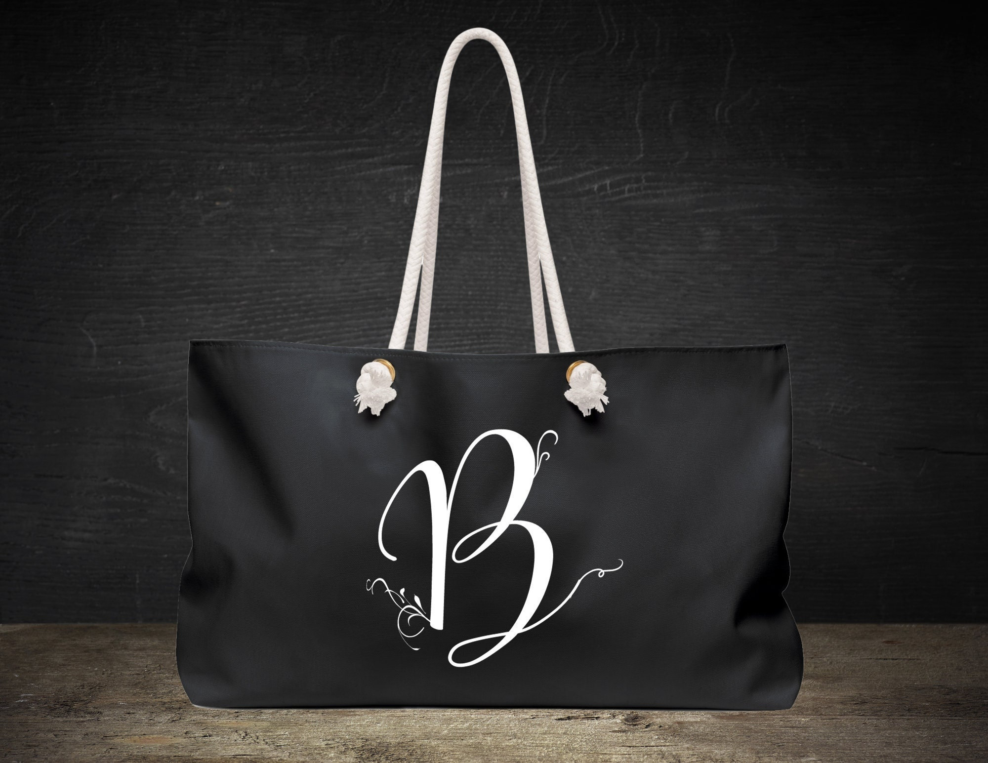 Monogram Black Real Estate Agent Bag / Monogram Bag / Broker Bag ...