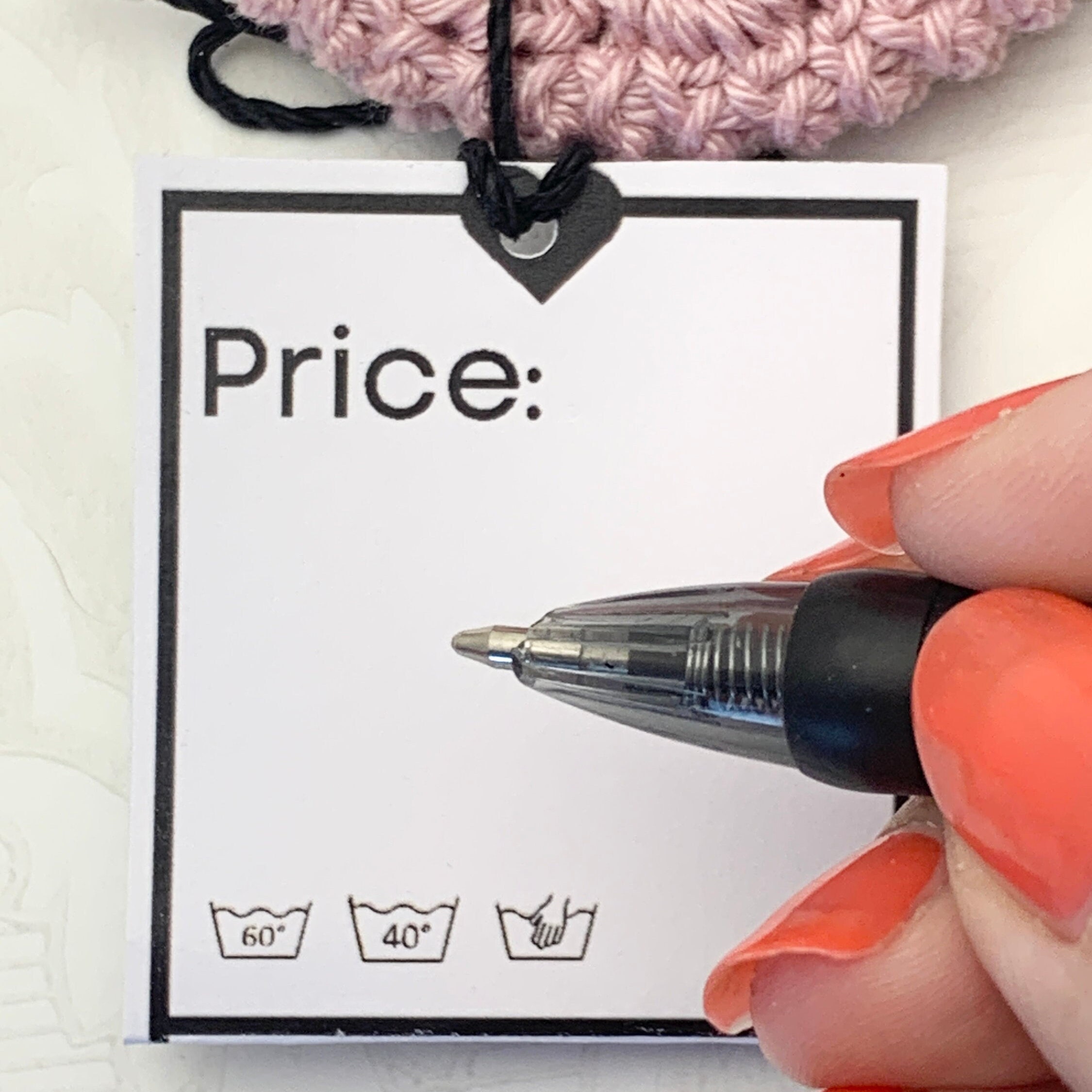 Crochet Pattern Printable Tags for Scrubbies With Basket & Small Tags ...