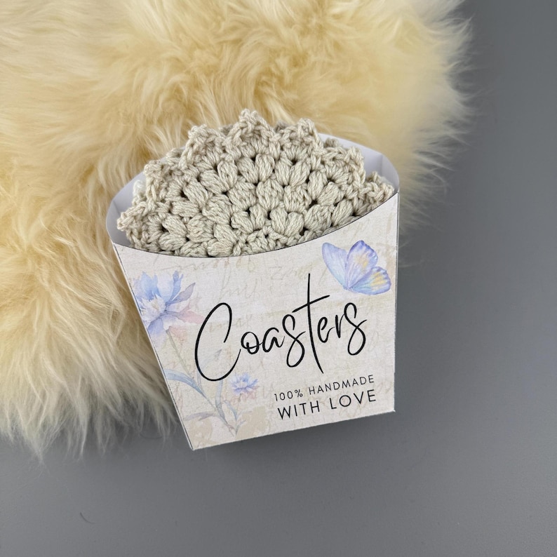 Printable Packaging/holder for Your Handmade Coasters - Etsy