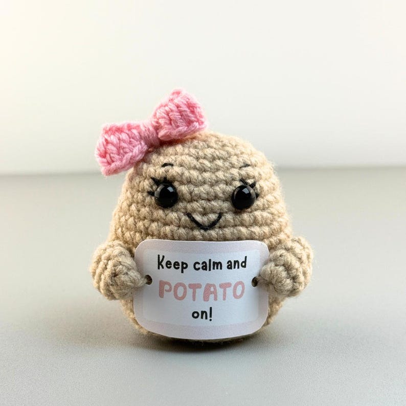 Lovely Positive Potato Crochet Pattern 36 Printable Signs - Etsy