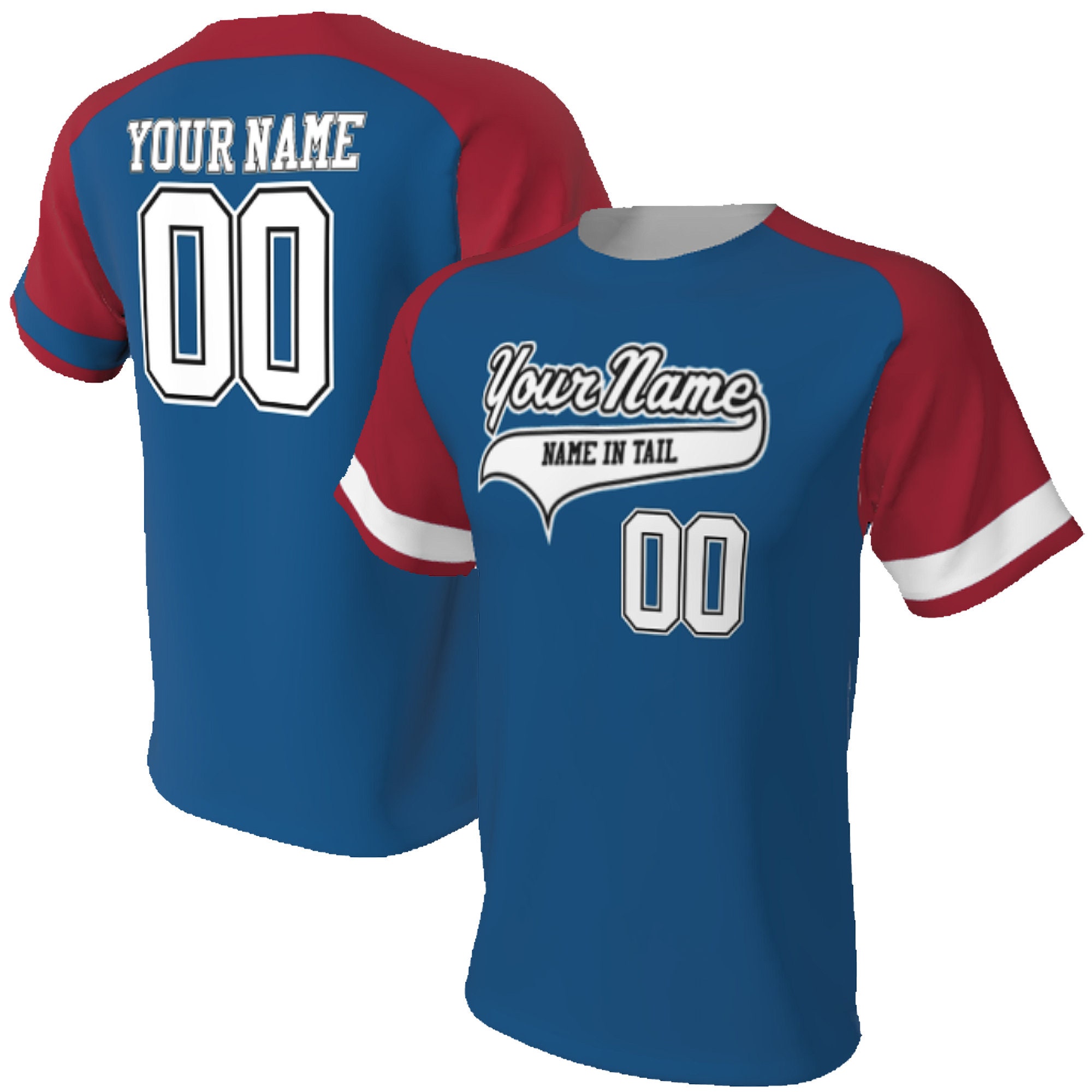 Custom 3-color Baseball Jersey: Personalized Team Uniform - Etsy