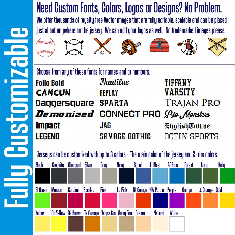 Custom Full Button Baseball Jersey, Pick off Design, 6 Button Fully ...