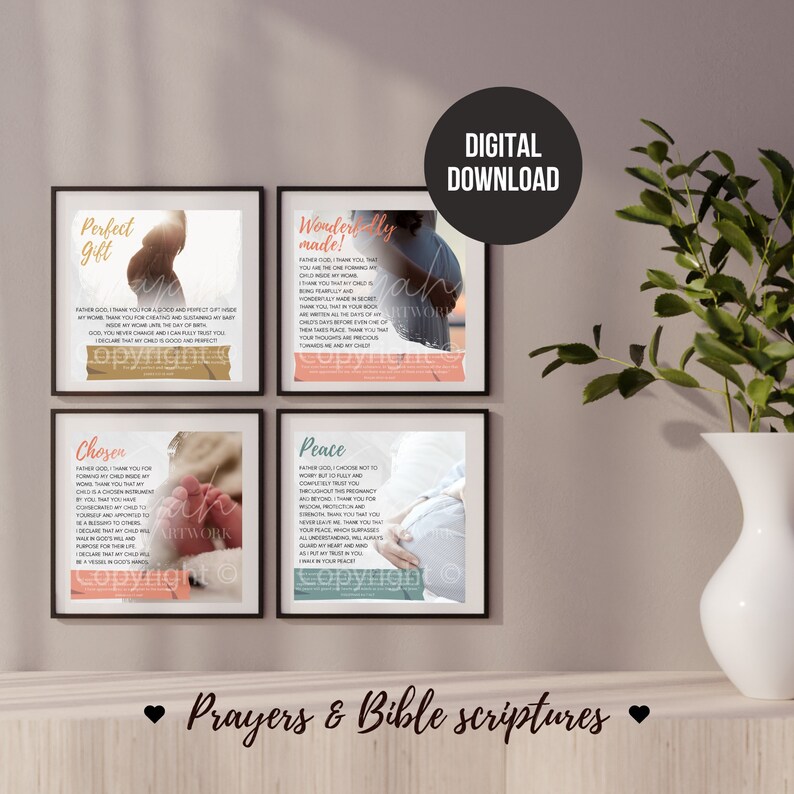 Pregnancy and Birth Declaration Cards, Positive, Life-giving, Powerful ...