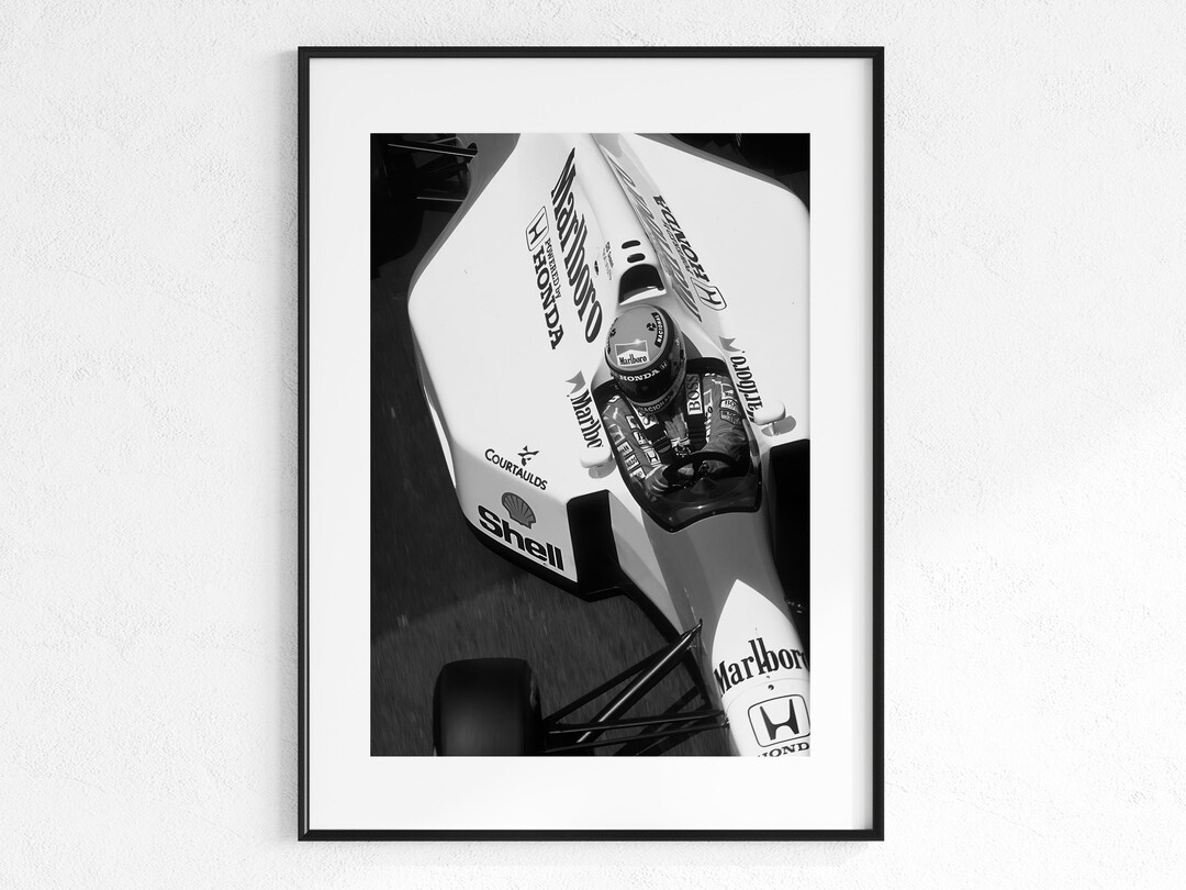 Ayrton Senna Poster,mclaren Formula 1 Poster Digital Download,vintage ...