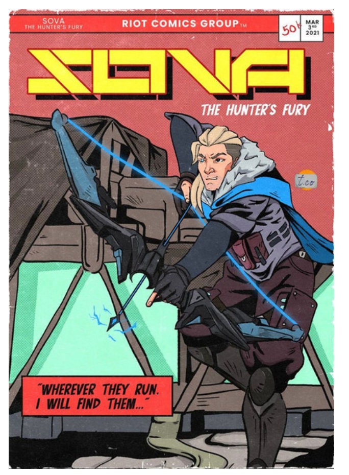 Poster in Comic Style Valorant Inspired, Wall Decoration, Gaming Room ...