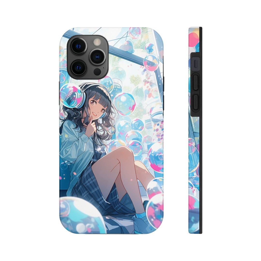 Bubble Bliss: Enchanting Girl Surrounded by Bubbles Phone Case - Etsy