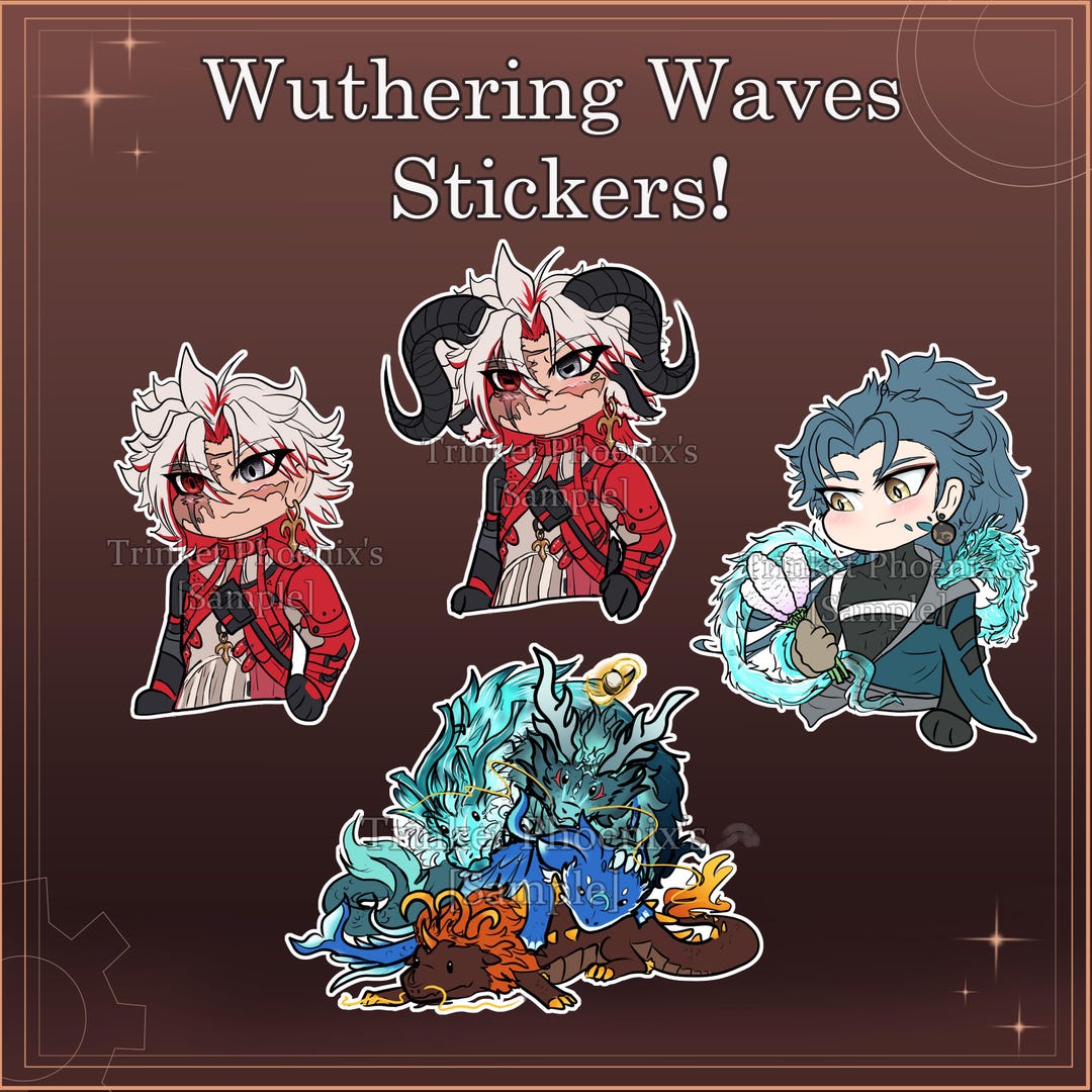 Wuthering Waves Chibi Stickers - Etsy