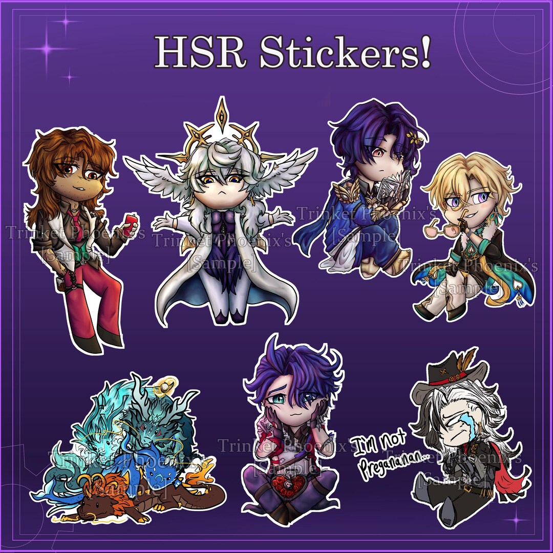 Honkai Star Rail Chibi Stickers - Etsy