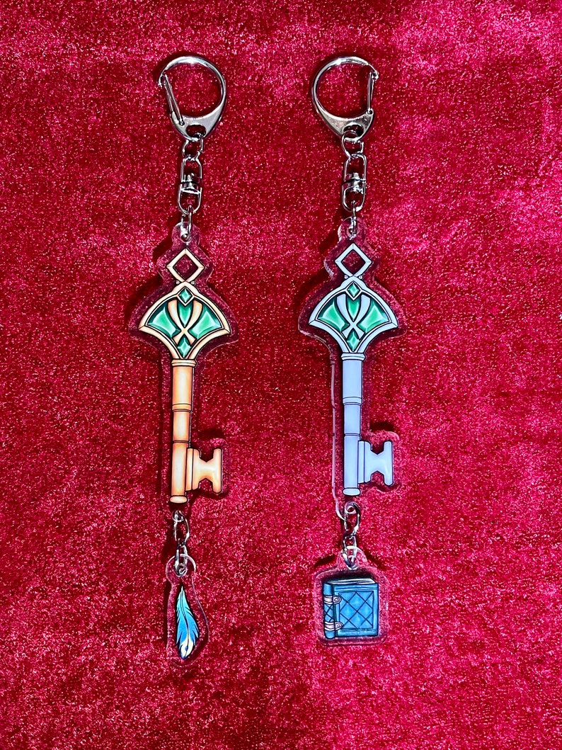 Genshin Kaveh and Alhaitham Keys Acrylic Keychains - Etsy