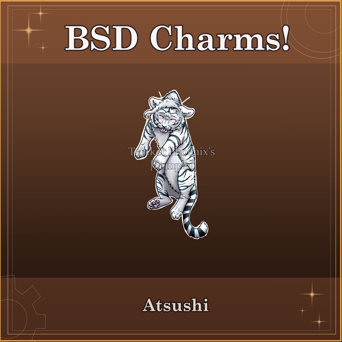 BSD Bungou Stray Dogs Acrylic Keychains Atsushi Tiger Form - Etsy