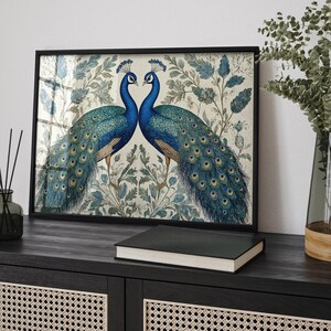 William Morris Peacock Poster Elegant Bird Art Vintage-inspired Animal ...