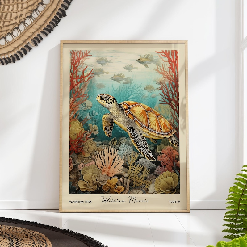 Sea Turtle Poster - Etsy