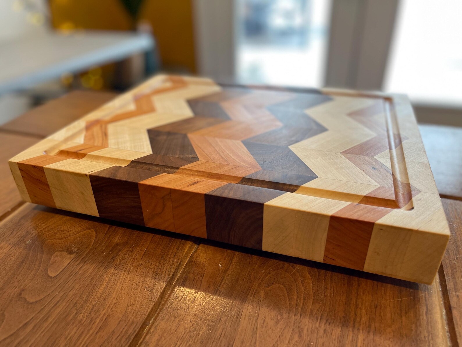Chevron Pattern Cutting Board - Etsy