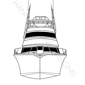 Personalized Boat Drawing Custom Line Art Your Boats Design Line ...