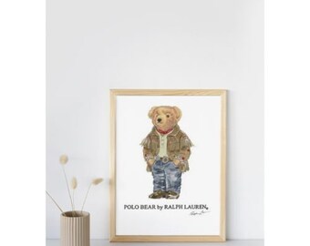 Polo Wall Art Poster Printable Polo Ralph Downloadable Wall Art - Etsy