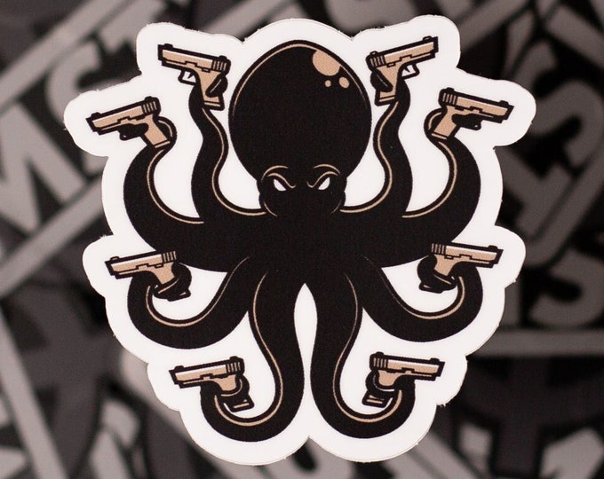 Glocktopus Vinyl Sticker Meme Decal Tactical Stickers - Etsy
