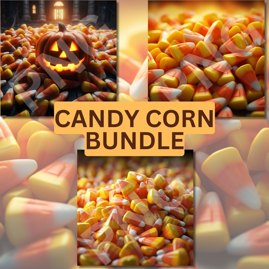 Halloween Candy Corn Jack O Lantern PNG Images Bundle of 3, Instant ...