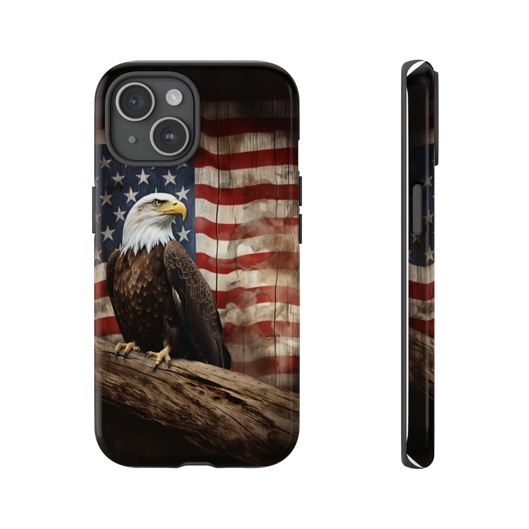US Flag With Eagle Patriotic Phone Case for Iphone, Samsung and Google ...