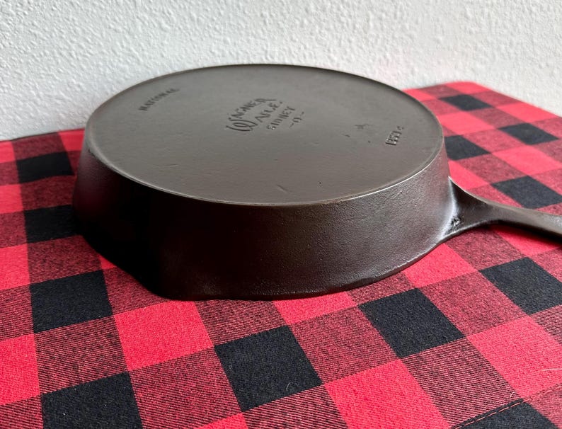 National Wagner Ware #9 Stylized Logo 1395C Cast Iron Skillet W/heat ...
