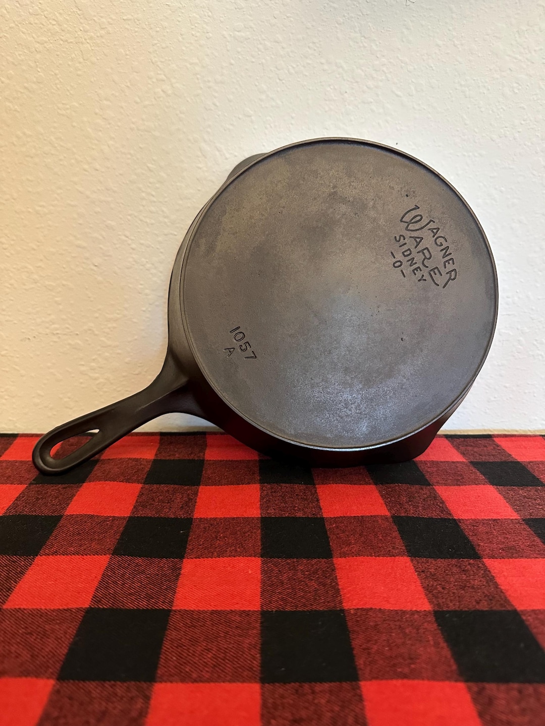 Wagner Ware Stylized Logo #7 Skillet With Heat Ring (P/N 1057A ...