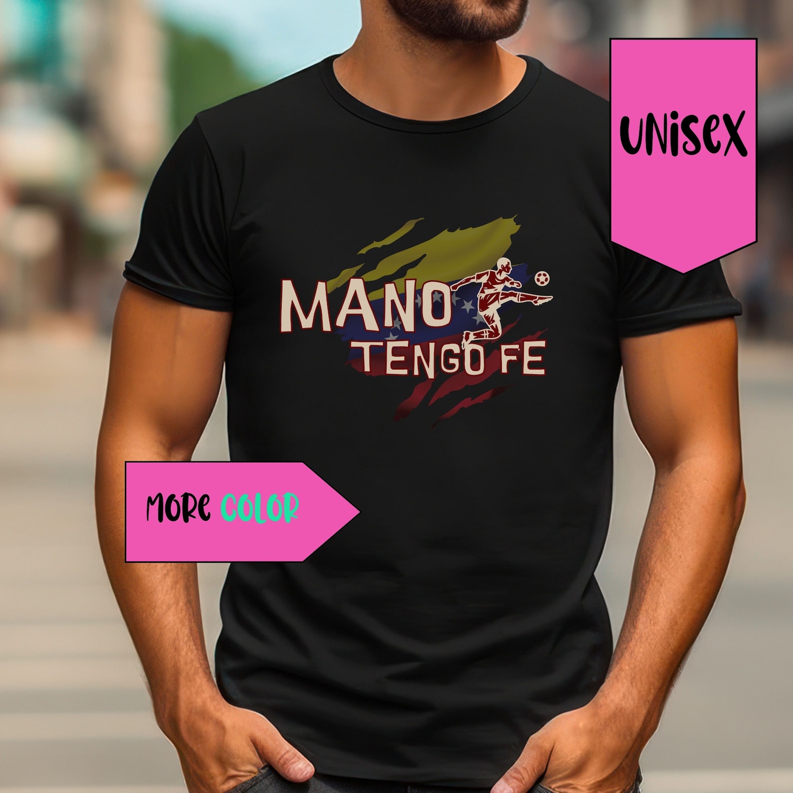 Mano Tengo Fe Shirt Venezuela Soccer Shirt Vzla T-shirt La Vinotinto Camiseta Venezuela Tshirt ...