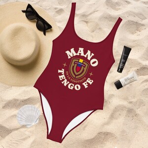Mano Tengo Fe One-piece Swimsuit La Vinotinto Swimsuit Venezuela Body ...
