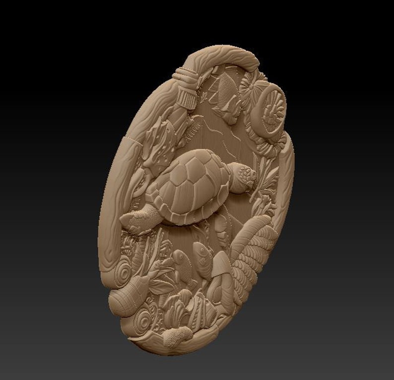 Sea Turtle 2, Animal, Freedom, Ocean, STL Model, CNC Router Engraver ...