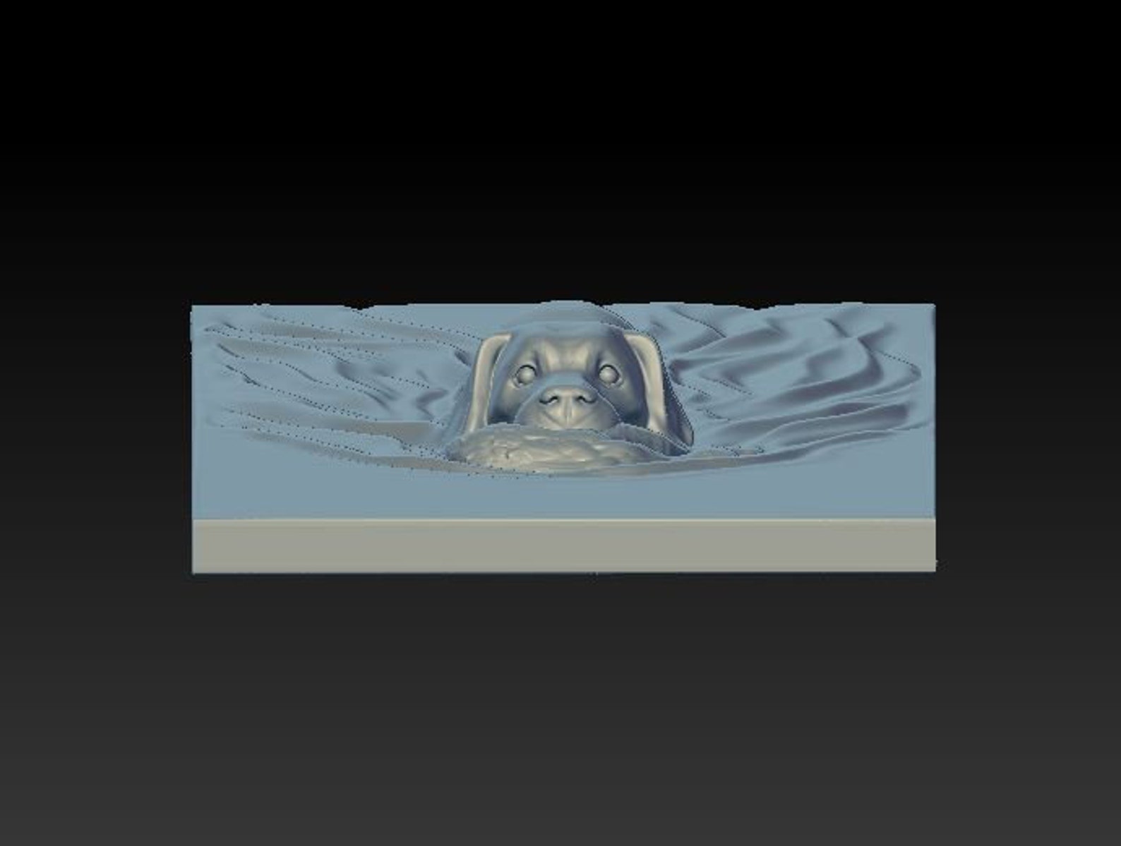 Swimming Dog Duck Model , Wall Decor , Panel Relief for CNC Router ...