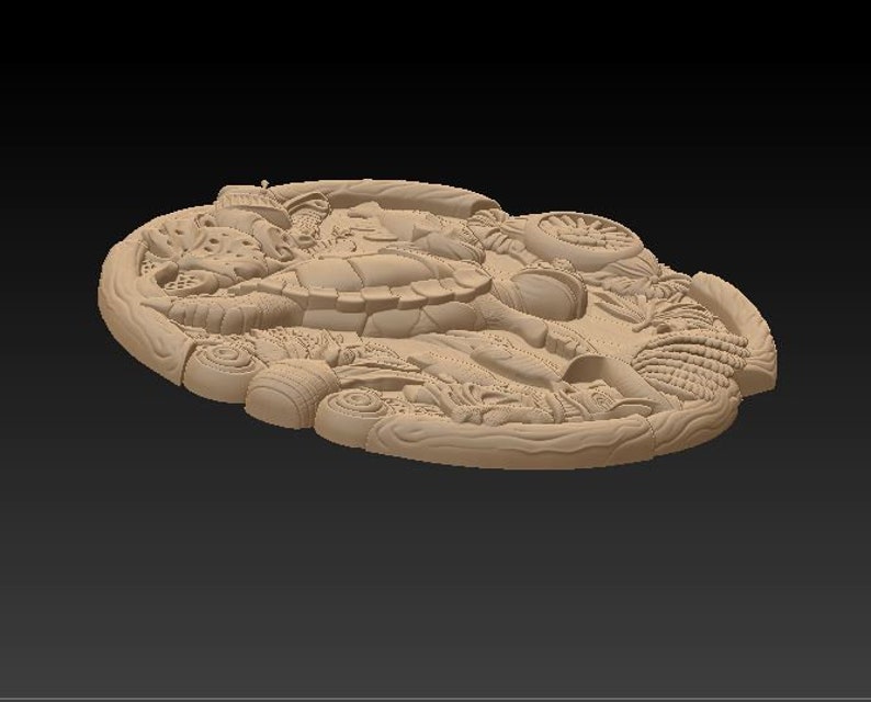 Sea Turtle 2, Animal, Freedom, Ocean, STL Model, CNC Router Engraver ...