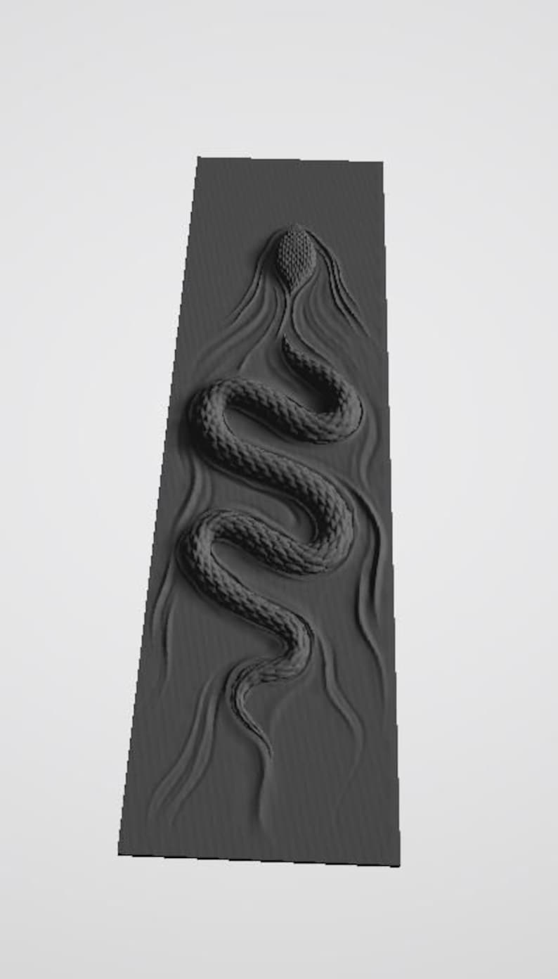 Snake Swimming Model , Wall Decor , Panel Relief for CNC Router Aspire ...