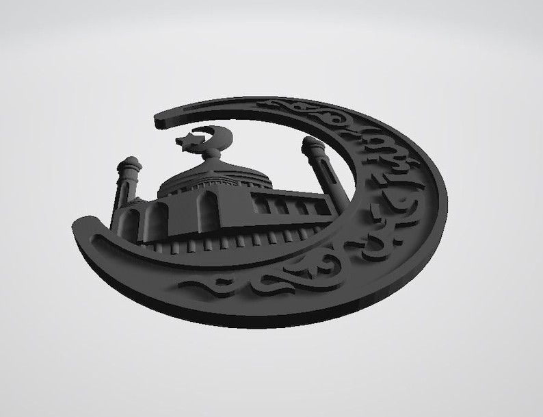 Islamic Crescent Moon, Mosque , 3D STL Model for Cnc Users,cnc Router ...