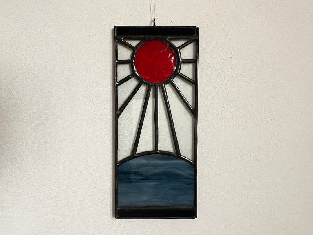 HANAFUDA - Demon Slayer Stained Glass, Hanafuda Earring Sun Catcher ...