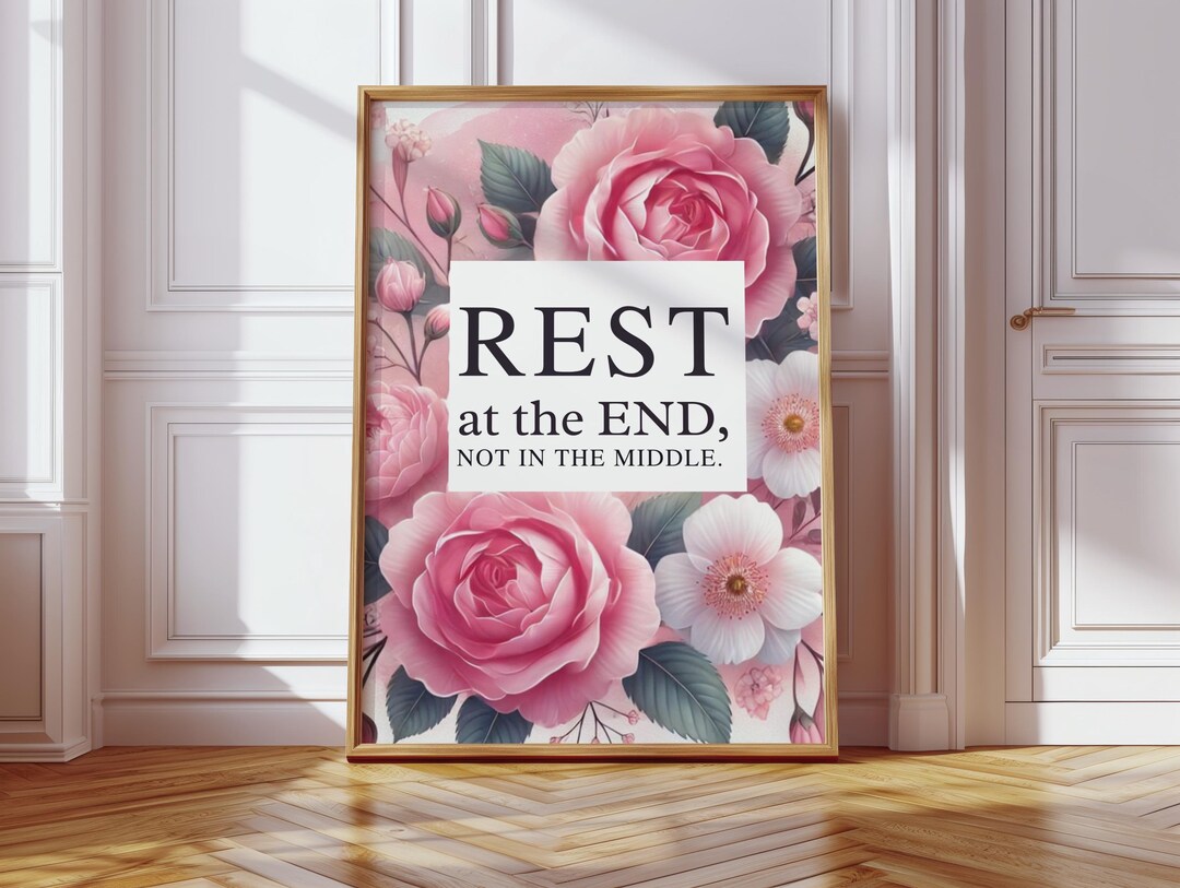 Feminine Pink Cubicle Decor |motivational Wall Art |typography Print ...