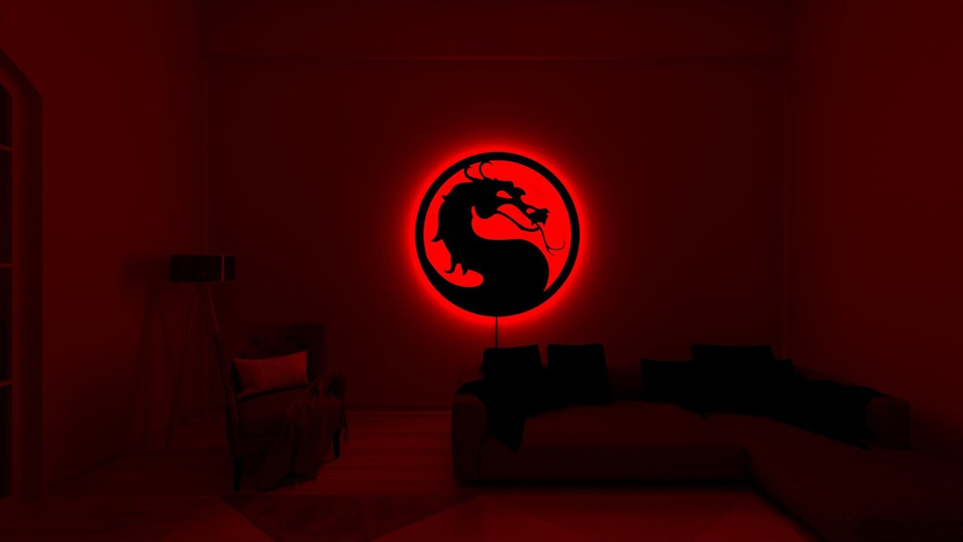 Dragon Wall Decor Sign Led, Dragon Wall Decor, Led Light Wall Decor ...