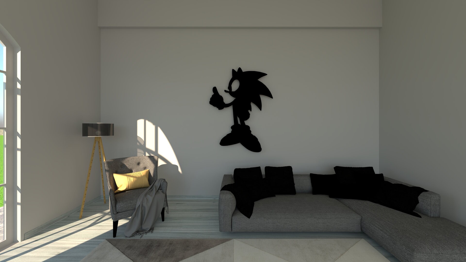 Sonic RGB Sign, Sonic Wooden Wall Decor, Sonic Led Light Sign, Rgb Wall ...