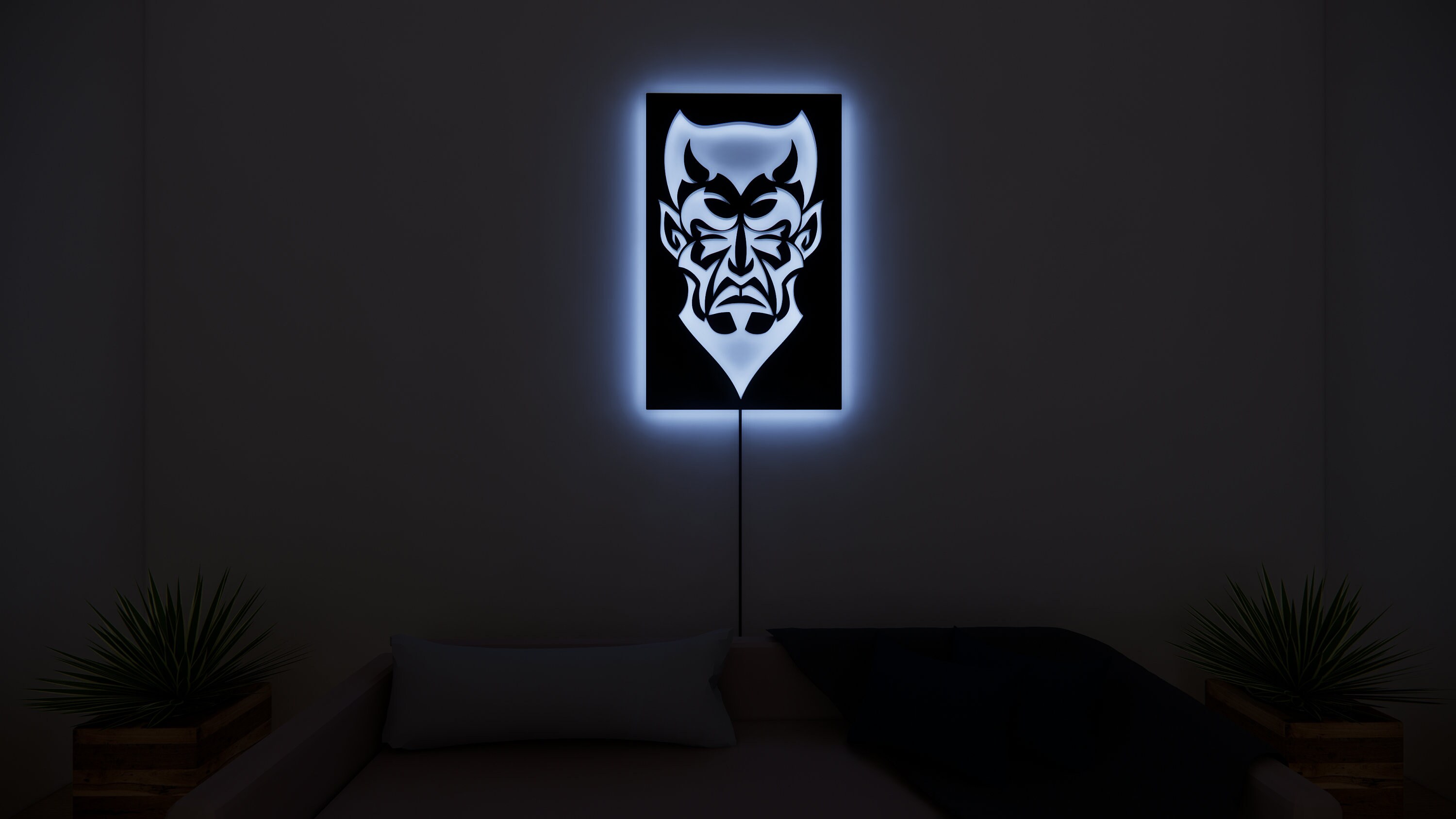 Devil Wall Art Devils Led Sign Led Sign for Wall Wall - Etsy