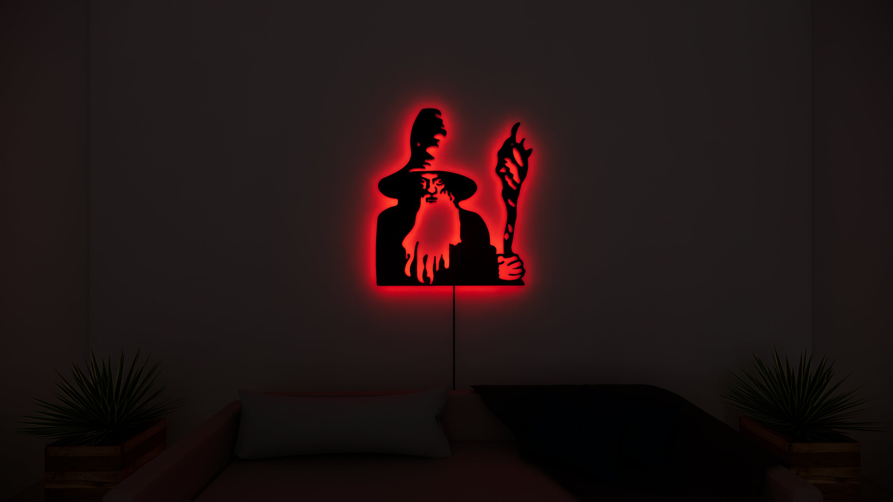 The Lord of the Rings Gandalf Led Sign Gandalf Wall Decor - Etsy
