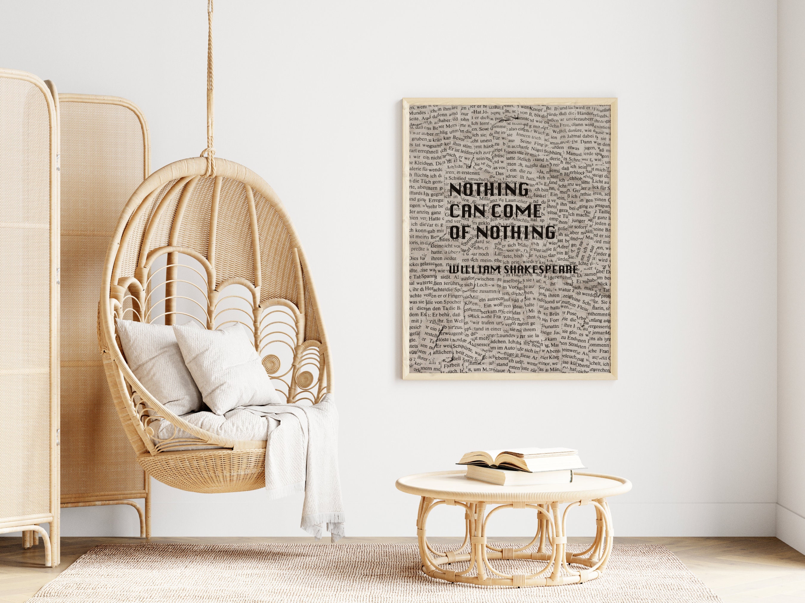 Shakespeare Quote, Book Page Print, Gift for Book Lover, Literary Gift ...