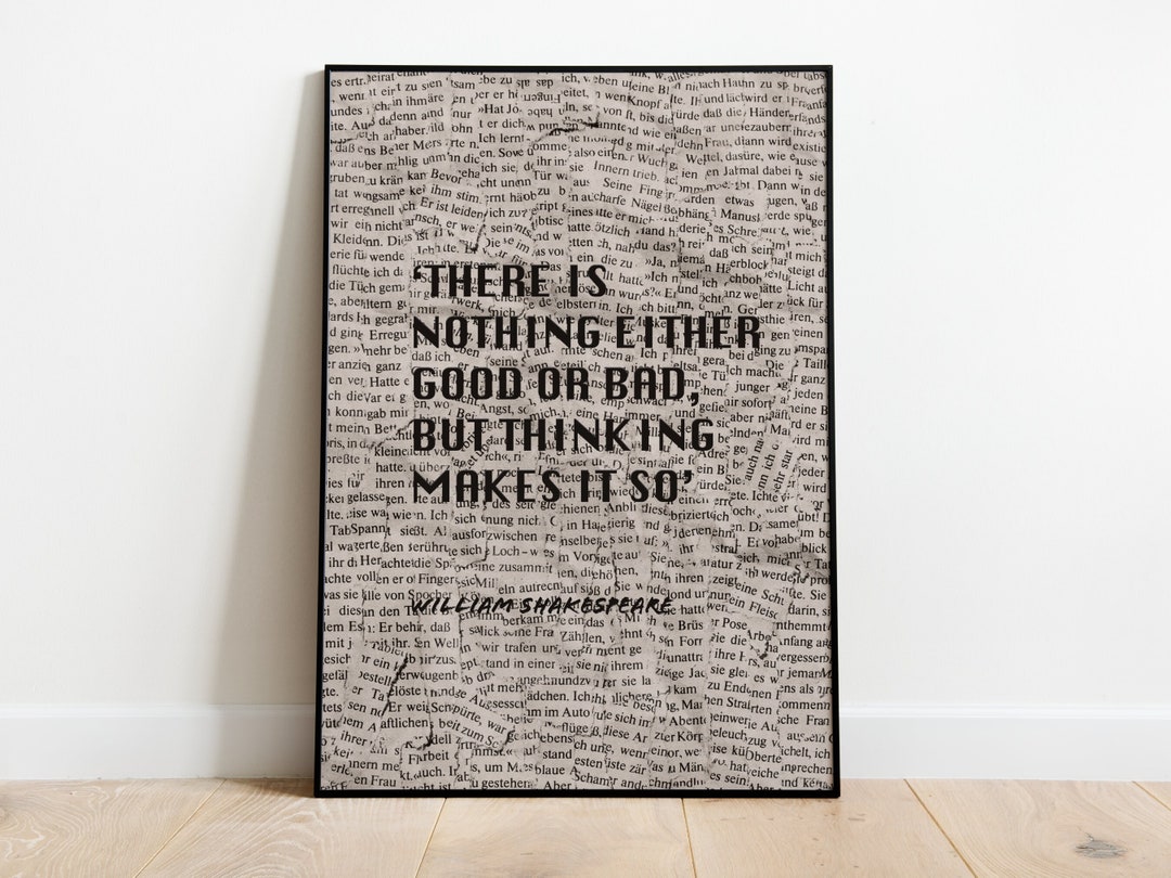 Shakespeare Quote Book Page Print Gift for Book Lover - Etsy