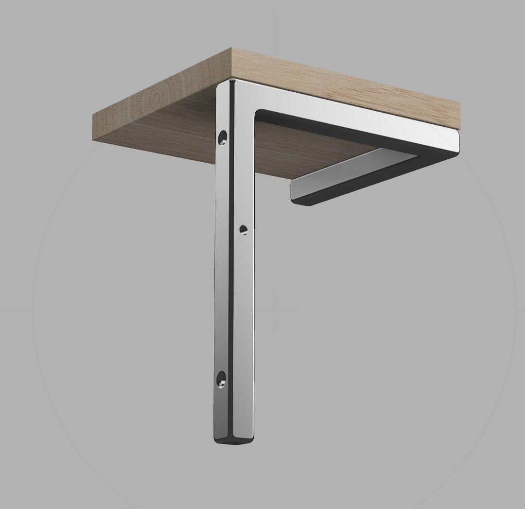 L-shaped Corner Shelf Bracket, Left or Right Overhang Bracket for Wall ...