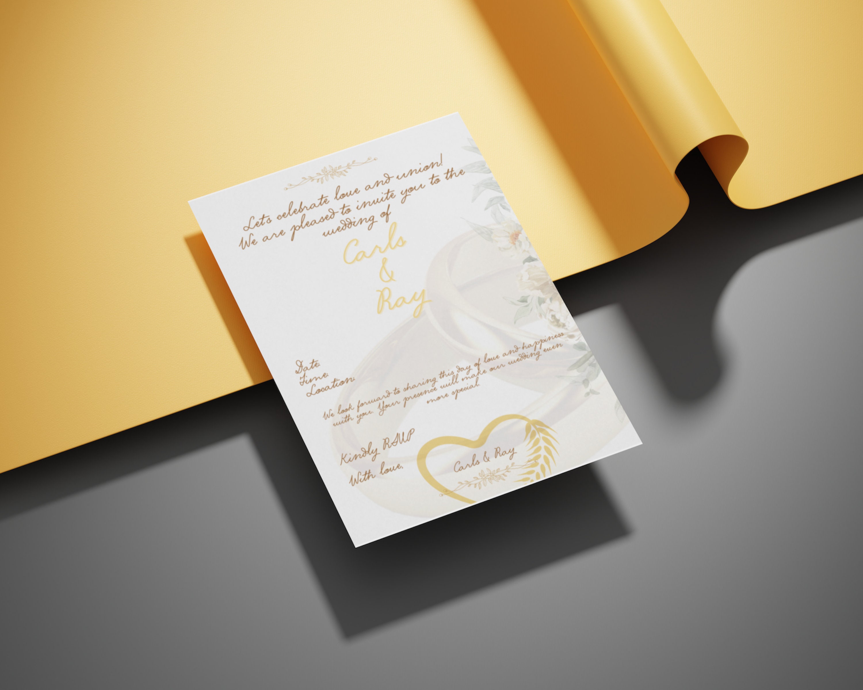 Editable Canva Wedding Invitation Card Printable Wedding Card - Etsy