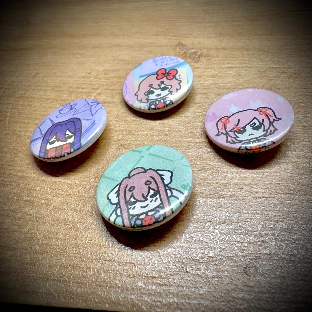 DDLC PLUS BADGES limited Edition - Etsy