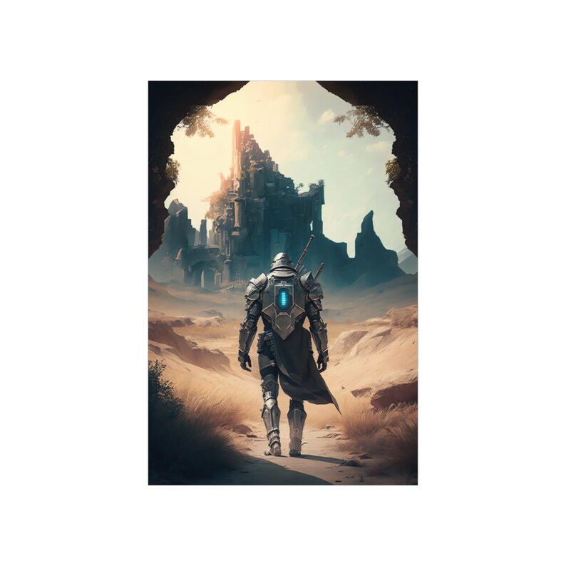 Fantasy Knight Futuristic Knight Posters - Etsy