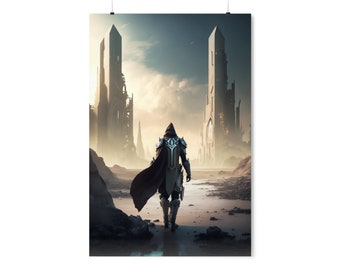 Fantasy Knight Futuristic Knight Posters - Etsy