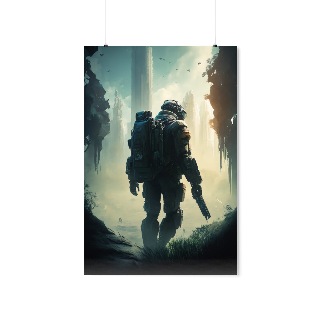 Fantasy Soldier - Futuristic Soldier Posters - Etsy