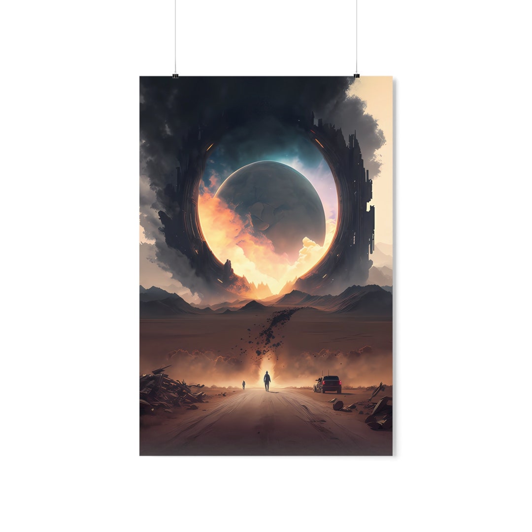 Mystical Plains - Apocalyptic Moon Posters - Etsy
