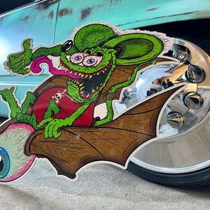 Custom Rat Fink Style Flying Eye Wall Art - Etsy
