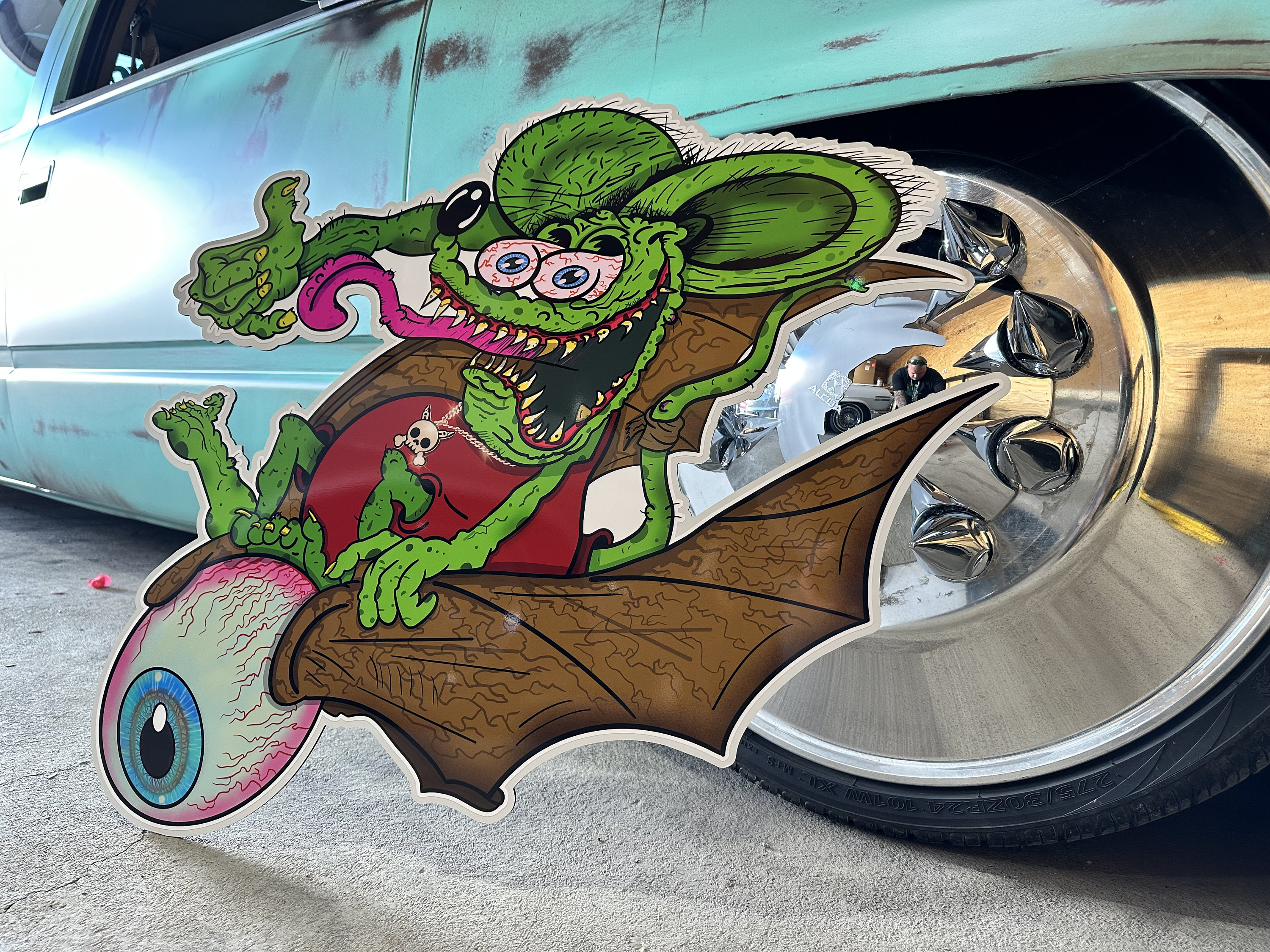 Custom Rat Fink Style Flying Eye Wall Art - Etsy