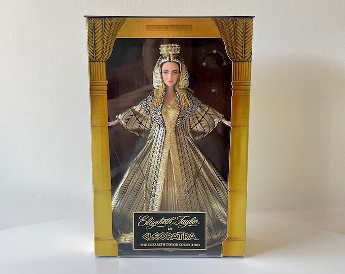 NRFB Elizabeth Taylor Cleopatra Barbie Doll, First in Series, Hollywood ...